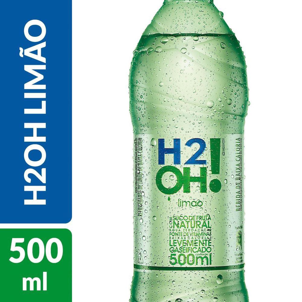 Refrigerante de Baixa Caloria H2OH Limão Garrafa 500ml - supernossoemcasa