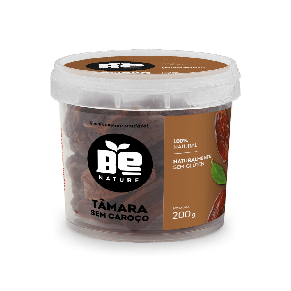 Tâmara sem Caroço Be Nature Pote 200g - supernossoemcasa Tâmara sem Caroço Be Nature Pote 200g - supernossoemcasa